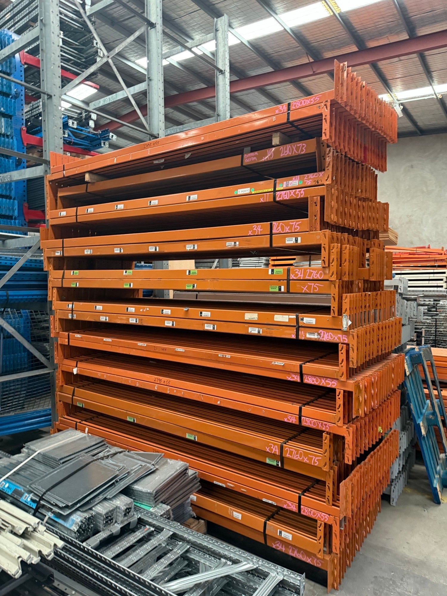 Colby Pick/ Shelving Beams - Various Sizes - Used – Warehousing ...